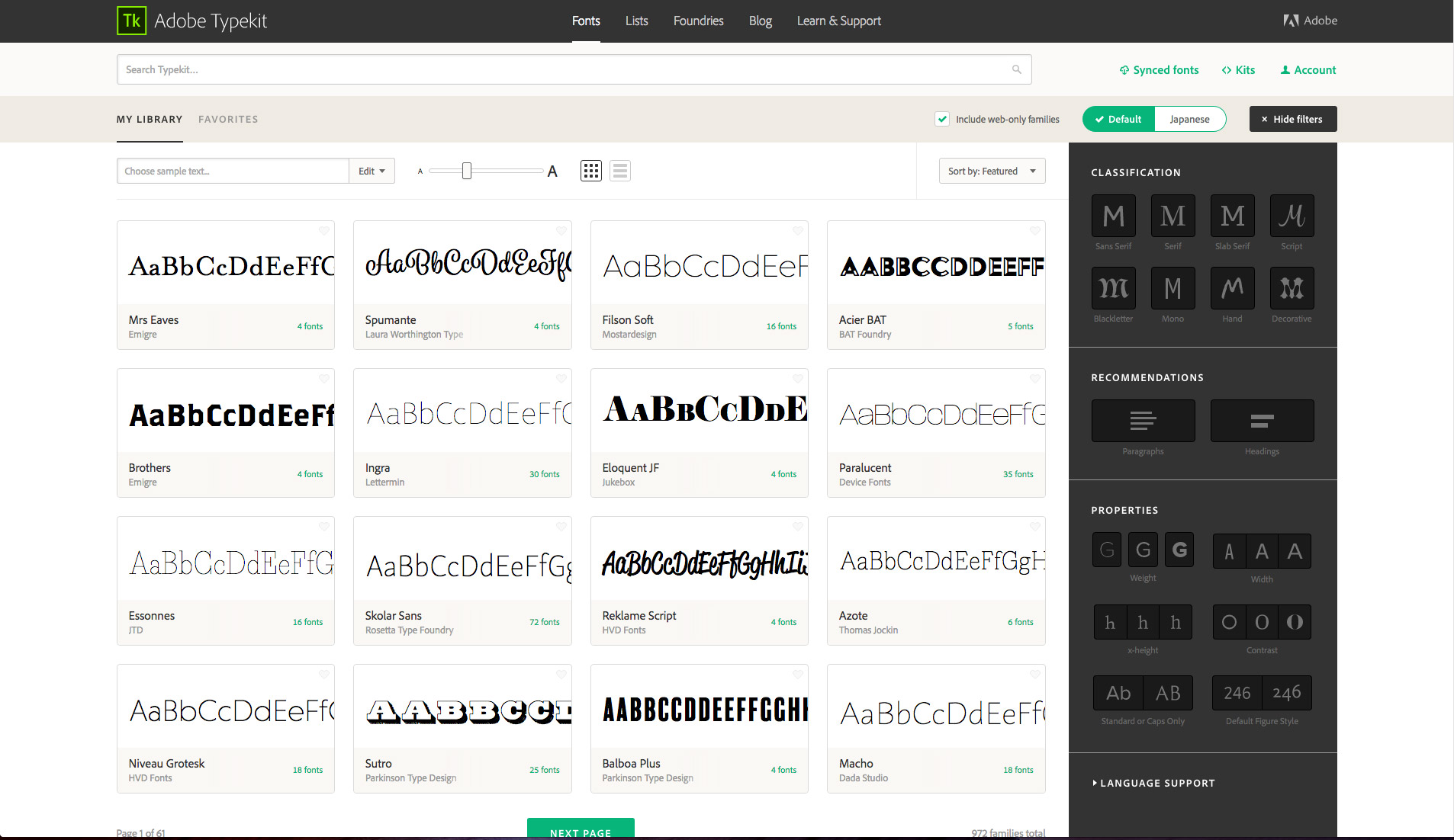 Adobe Typekit Releases UI Overhaul - Digital FX